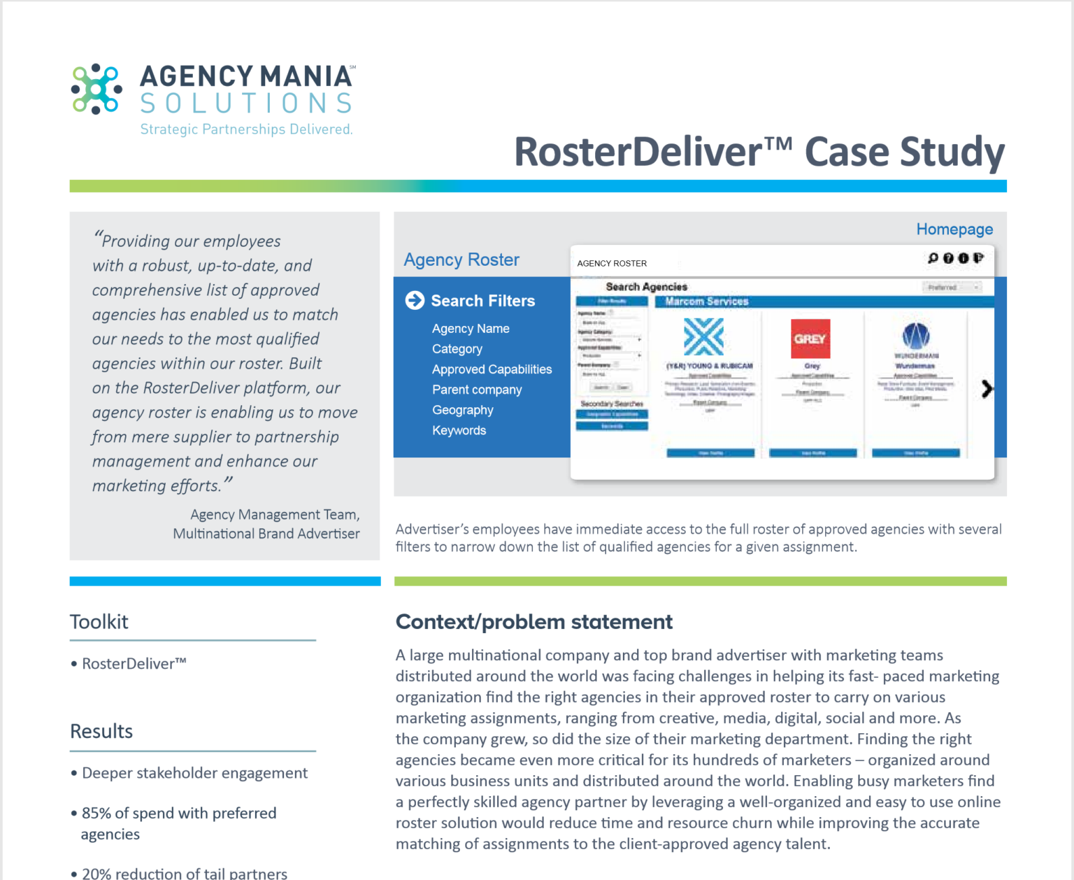 RosterDeliver™ - Agency Mania