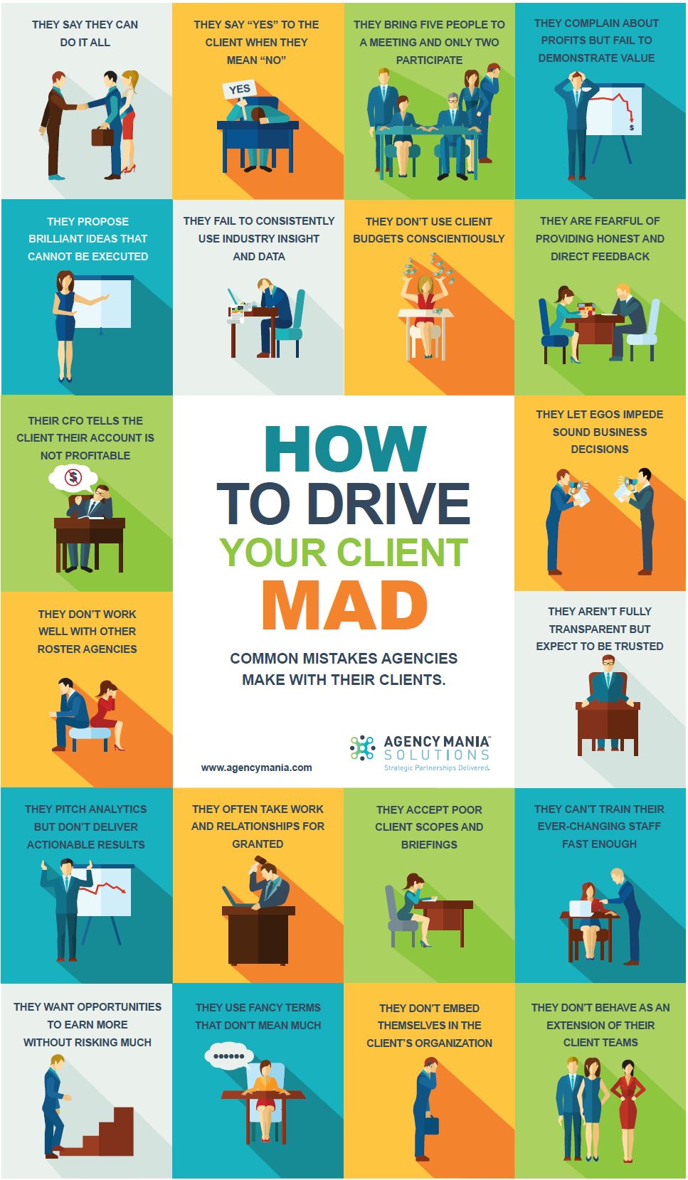 Agencies... How to drive your client mad - Agency Mania
