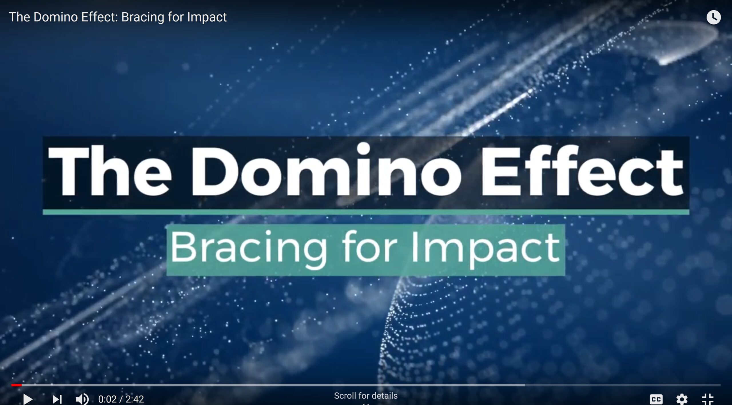 The Domino Effect - Bracing for Impact - Agency Mania