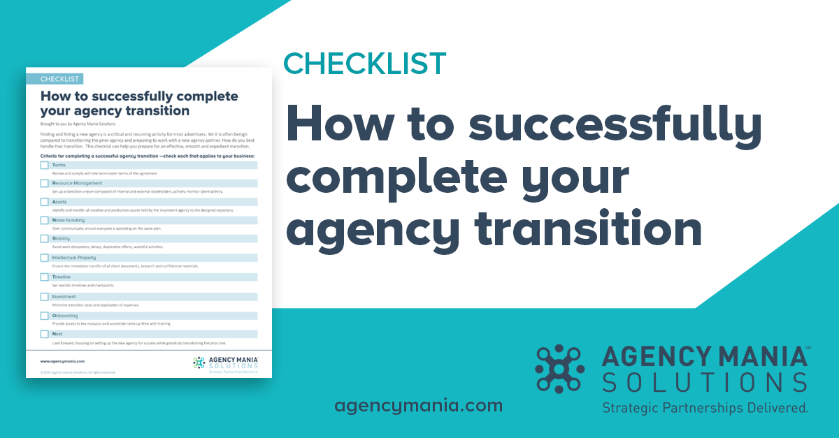 How to successfully complete your agency transition (Checklist ...