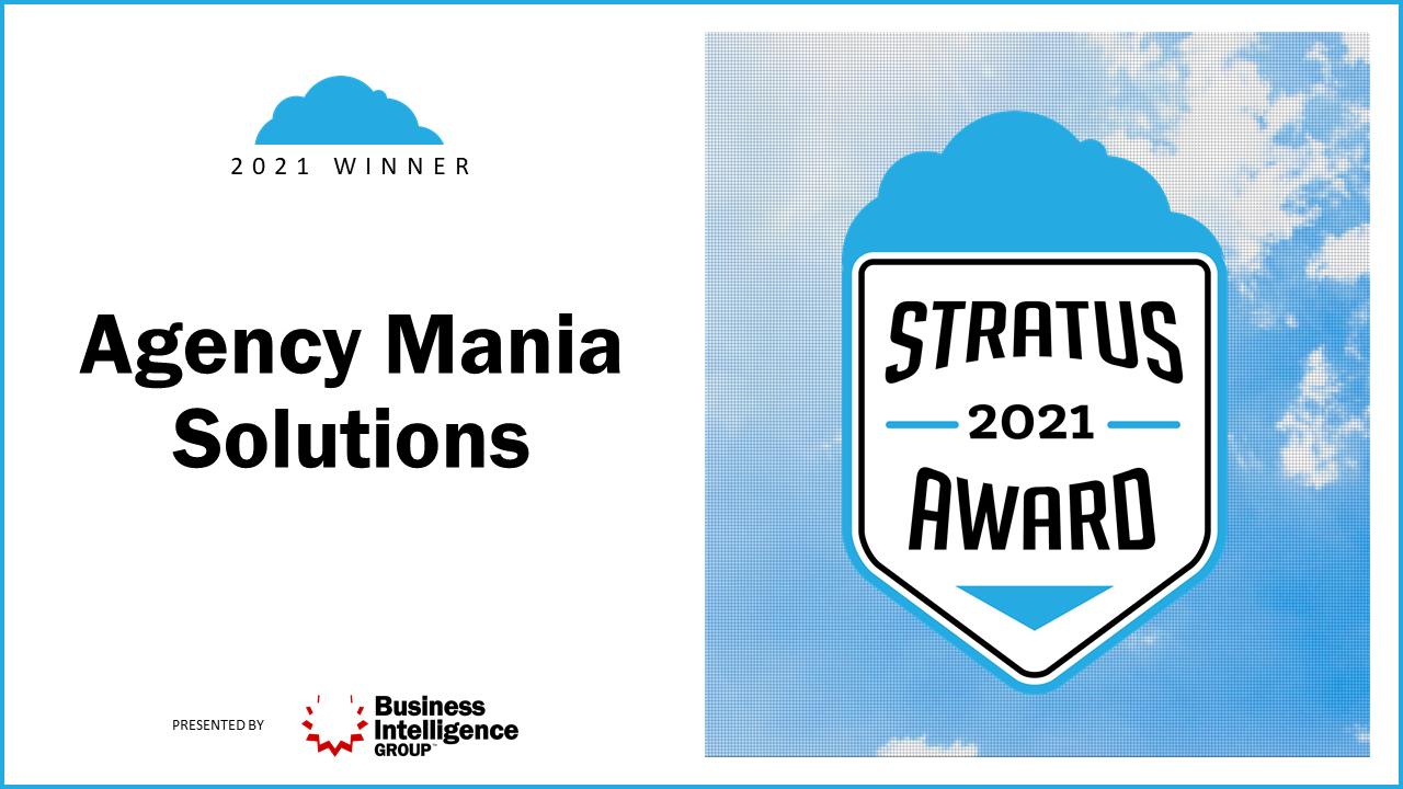 Agency Mania Solutions receives 2021 Stratus award - Agency Mania